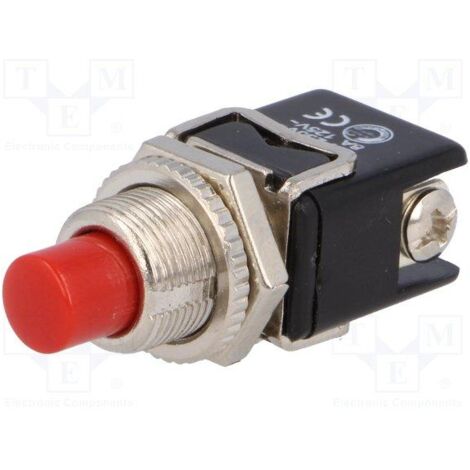 Pulsante 1 Off-(on) 4a/250vac Pulsante rosso con dado Ps13brd