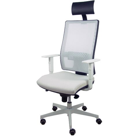 Horna sincro chair white mesh bali white white arms white base white ...