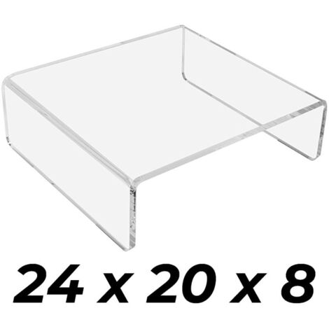 Supporto in plexiglas acrilico 6mm per monitor pc
