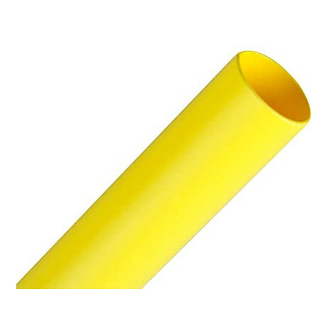 Tubo termorestringente 19 mm giallo lunghezza 1 m Radpol Rch1-19/9.5x1ye