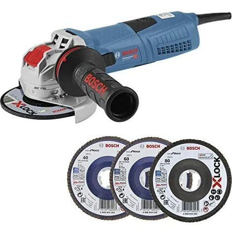 Bosch Professional 0615990L0U Bosch GWX 13-125 S X-LOCK - Smerigliatrice angolare (1300 W)