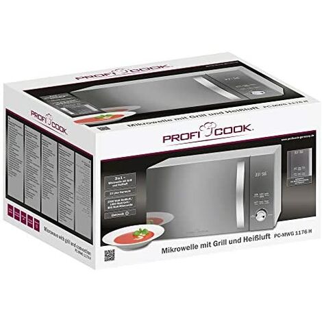 Forno a microonde Profi Cook PC-MWG 1176 H, 3 en 1 con aria calda e ...