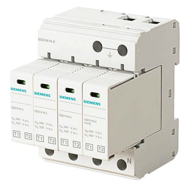 Siemens Verteilerschrank-Überspannungsschutz TT/TN-S 50KA Typ 1/2 5SD74142