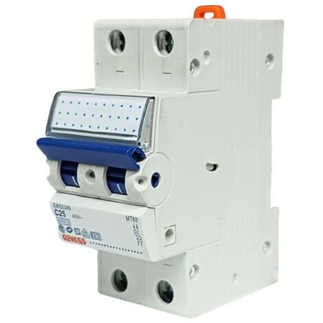 Gewiss Leitungsschutzschalter 25A 2P 6KA C 2 Module GW92049