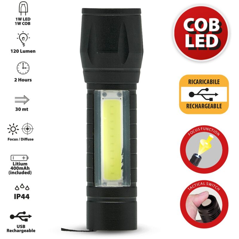 TORCIA LED THOR MAX RICARICABILE