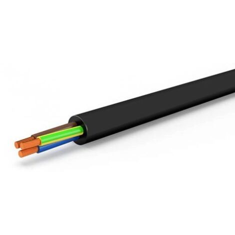 CAVO MULTIPOLARE FLESSIBILE H05VV-F RT. 100 MT. col. Nero Sezione 2x1