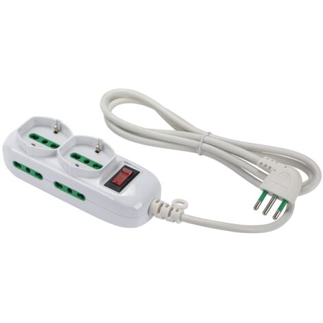 FME 474144 MULTIPRESA 4P BIP+2BIP/SCHUKO SPINA 10A