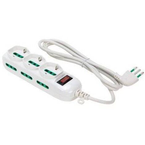 FME 474164 MULTIPRESA 6P BIP+3BIP/SCHUKO SPINA 10A