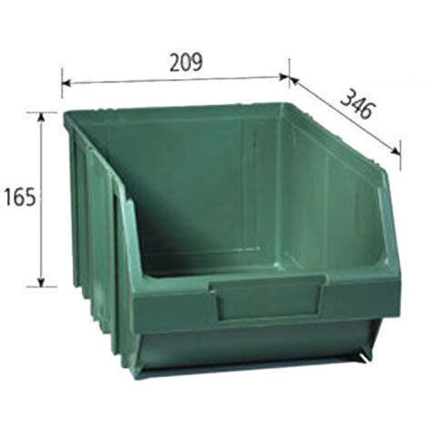 Contenitore in Plastica col.Grigio D4 210x341x167 mm Maurer