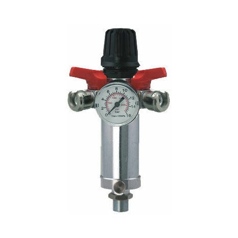FILTRO REGOLATORE DI PRESSIONE COMPRESSORE 50LT - 100 LT ATTACCO 3/8" (19333)