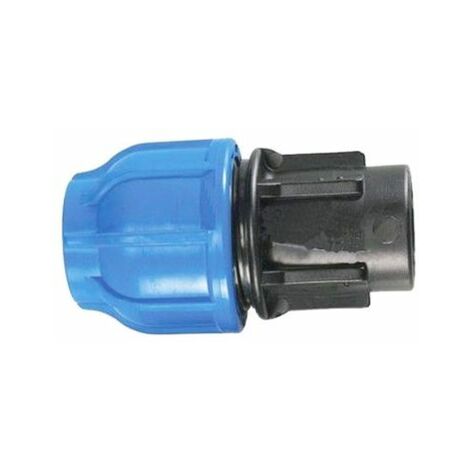 RACCORDO FEMMINA COMPRESSIONE TUBO POLIETILENE IRRIGAZIONE D 63x2 PZ 1 ...