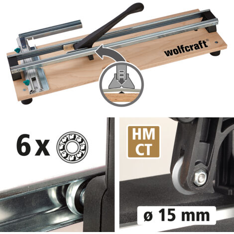 wolfcraft - "TC 610 W" corte de azulejos, plancha de base elaborada con ...