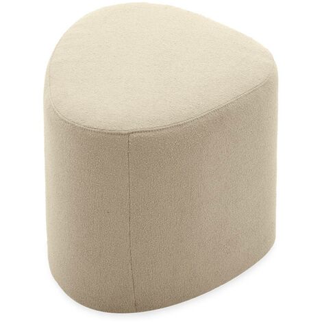 sweeek - Hocker in Kieselsteinform mit Stoffbezug