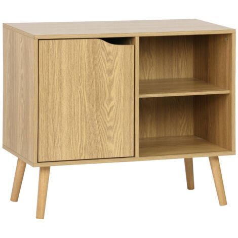 sweeek - Sideboard 1 Tür, 2 Einlegeböden, 80 cm