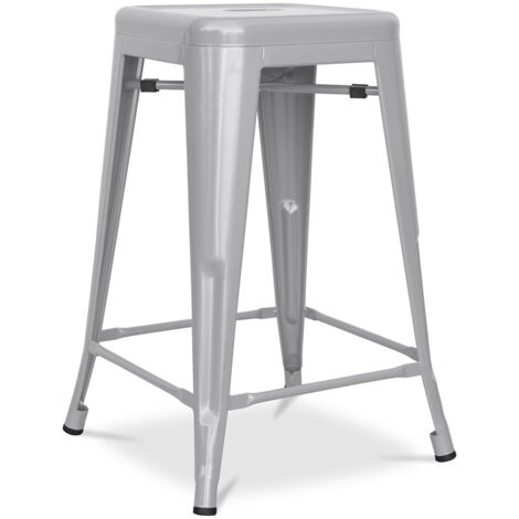 Bar Stool - Industrial Design - Matte Steel - 60cm - New edition ...