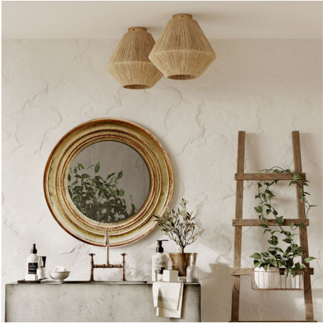 Ceiling Lamp - Boho Bali Ceiling Light - Naribu Aged Gold