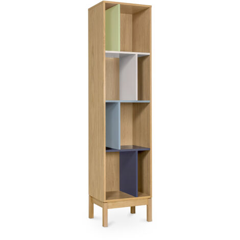 Scandinavian style colour column bookcase Multicolour