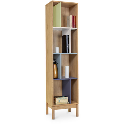Scandinavian style colour column bookcase Multicolour