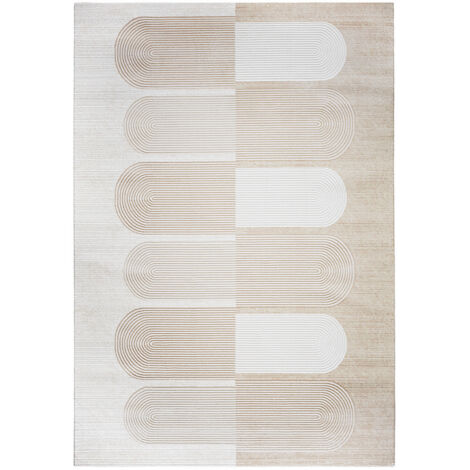 Rug Large Contemporary Modern Design - Beige (290x200 cm) - Qyar Beige