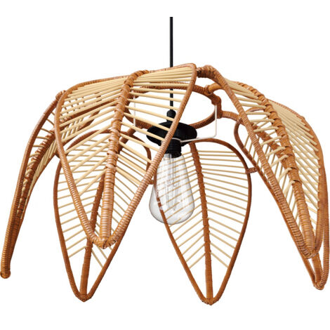 Rattan Ceiling Lamp - Boho Bali Style - Cardenia Natural