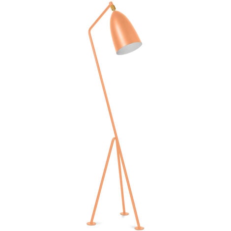 Tripod Design Floor Lamp - Living Room Lamp - Hopper Orange