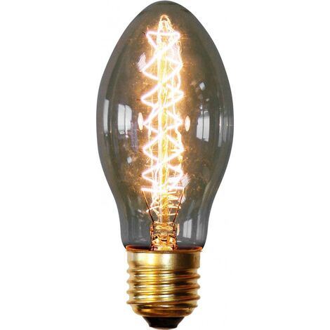 Edison Candle filaments Bulb Transparent Brass, Glass, Metal