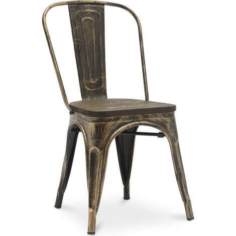 Dining Chair - Industrial Design - Steel and Wood - New Edition ...