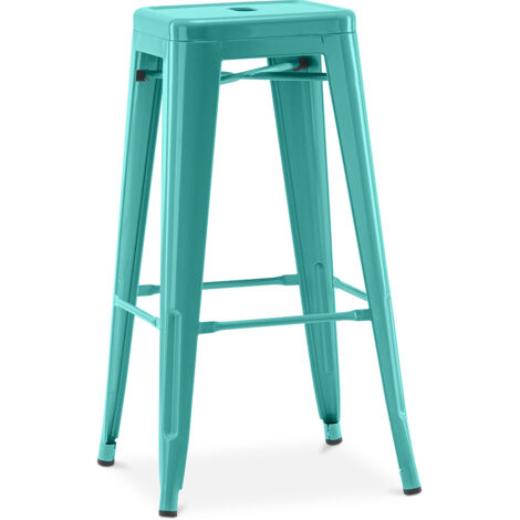 Bar Stool – Industrial Style – Steel – 76 cm – Stylix Pastel green