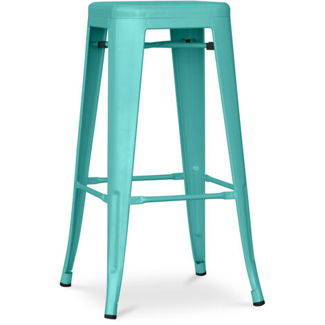 Bar Stool - Industrial Design - 76cm - New Edition- Stylix Pastel green