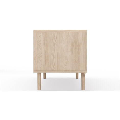 Natural Wood TV Stand - Boho Bali Design - Treys Natural