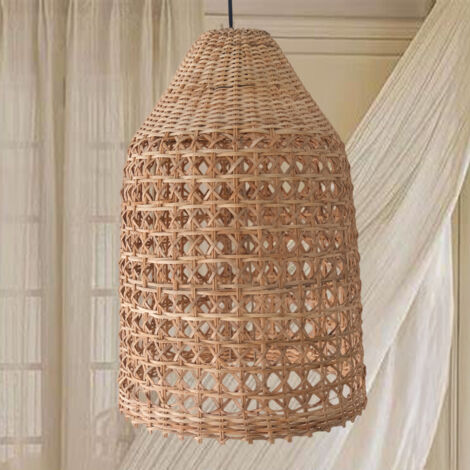 Rattan Ceiling Lamp - Boho Bali Design Pendant Lamp - Fai Natural