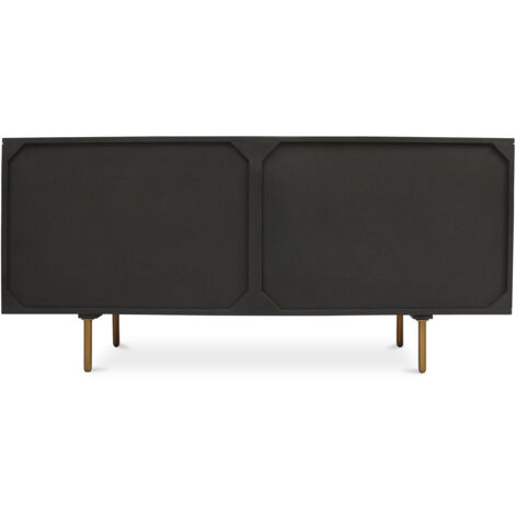 Wooden Sideboard - Vintage Design - Dena Dark grey
