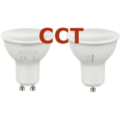 1x Lampadina LED GU10 8,5w CCT - Colore Switchabile 3000K-4000K-6000K ...