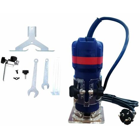 Fresatrice Verticale Legno Elettrica 710W Rifilatore Fresa Trimmer Router