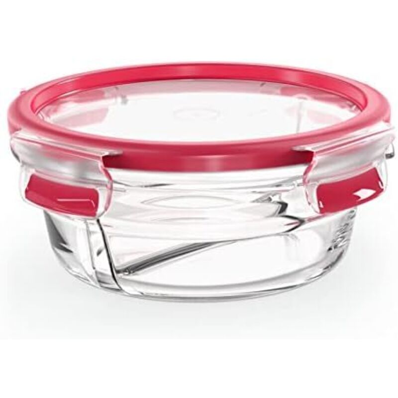 Emsa Clip&Close Glass Vorratsdose 550 ml Glas Rot