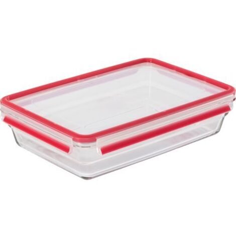 Emsa Clip&Close Glass Frischhaltedose 3 L Glas Rot