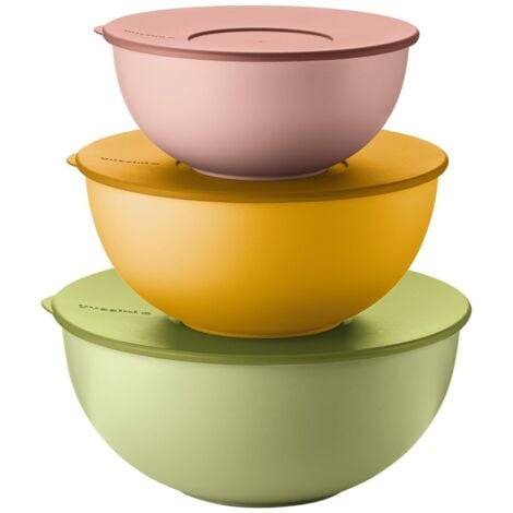 Guzzini EVERYWHERE BIO - Set 3 Schüsseln mit Deckel Assorted c.