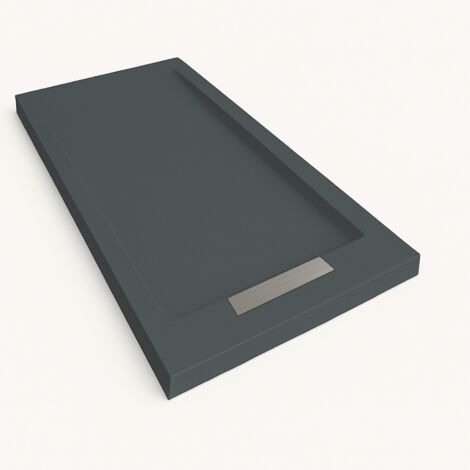 Piatto doccia Steen con bordo colore Grigio ardesia RAL 7015 70x90cm ...