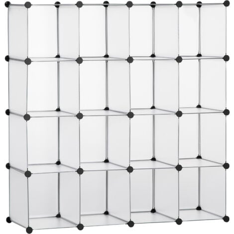 Meuble de rangement modulable PIERRICK transparent