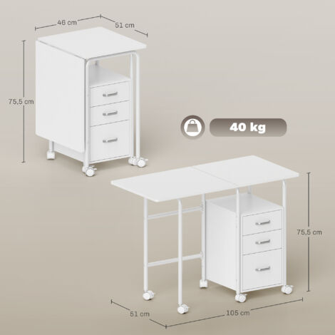 Station informatique bureau BENZO blanche