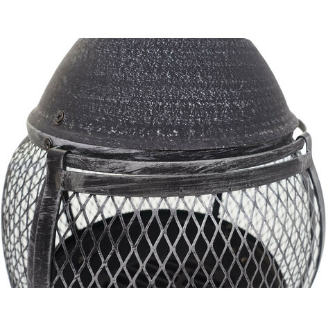 Cheminée de jardin HWC-F71, poêle de terasse, foyer, alliage fonte ...