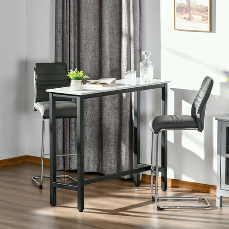 Table de bar marbre CESAR noire