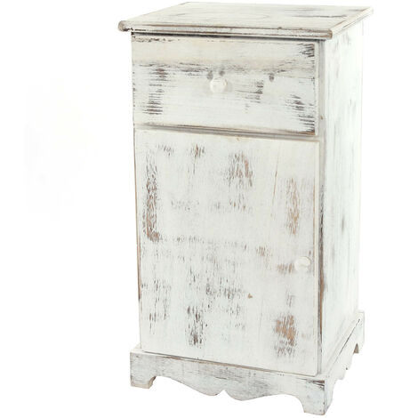 Commode / table d'appoint / chevet / table haute, 35x29x63cm, shabby ...