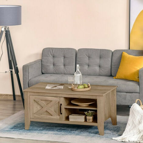 Table basse rectangulaire COUNTY marron