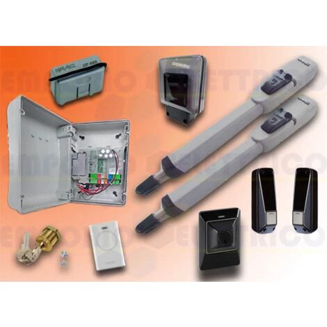 FAAC MASTER KIT 24V automazione cancello a battente 2,5M per anta SAFE ...