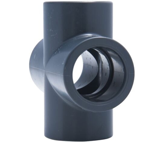 Raccord PVC pression en croix ø25 mm