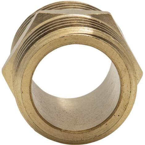 Raccord manchon laiton mâle - mâle 1-2