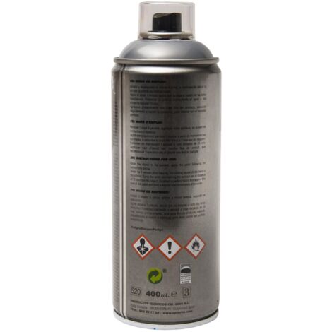 Bombe spray revêtement effet inox 400ml