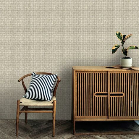 Holden Decor Basket Weave Beige Wallpaper Traditional Realistic Feature ...