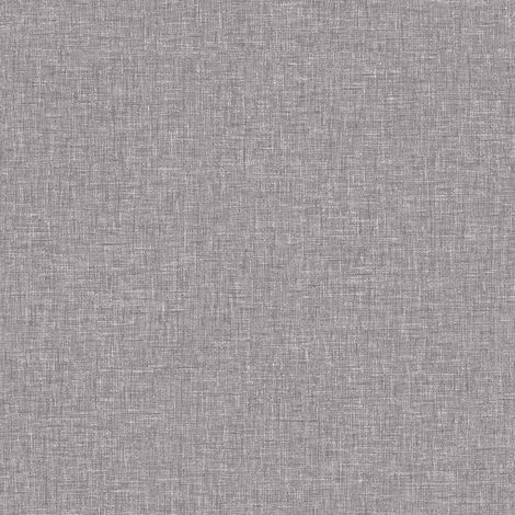 Arthouse Linen Texture Mid Grey Wallpaper Modern Contemporary Feature Wall